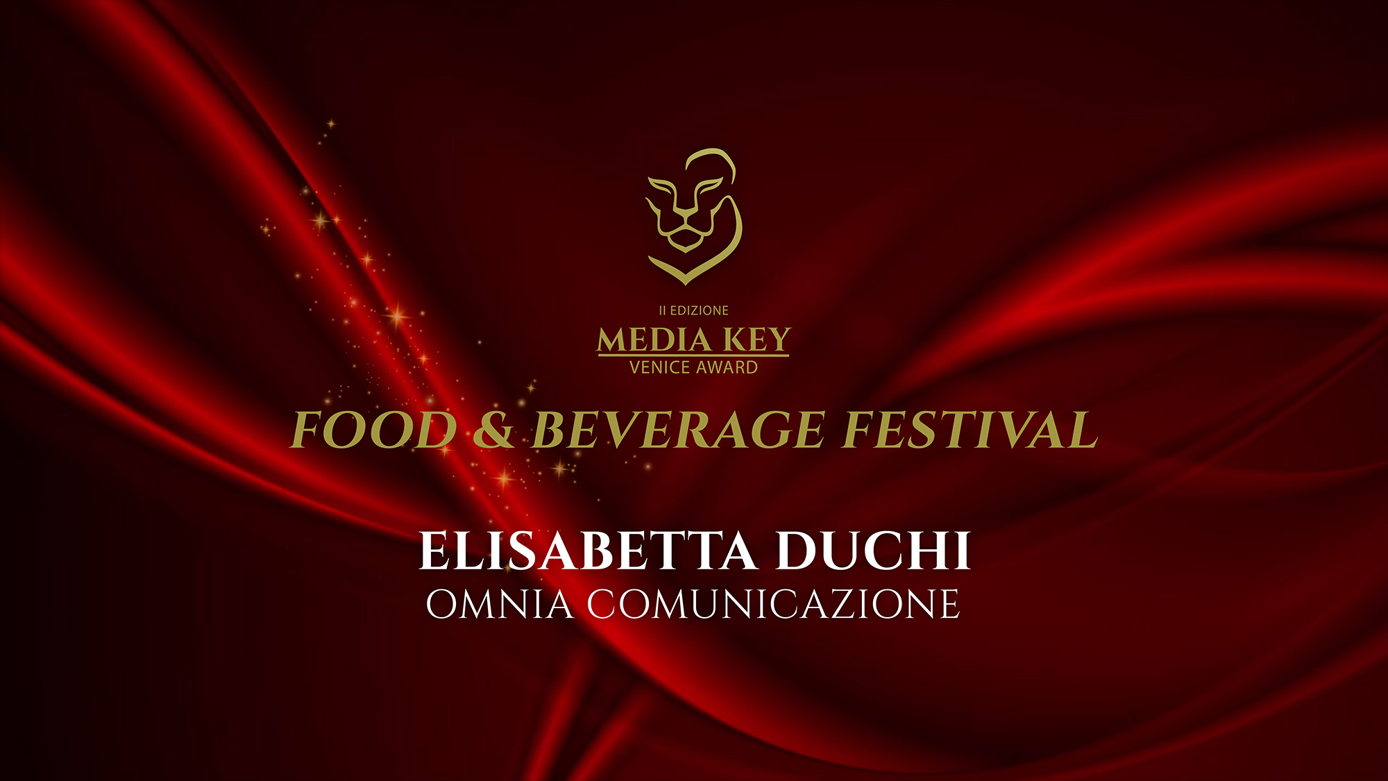 Media Key Venice Award – Vincitore "Food&Beverage Festival": Elisabetta ...